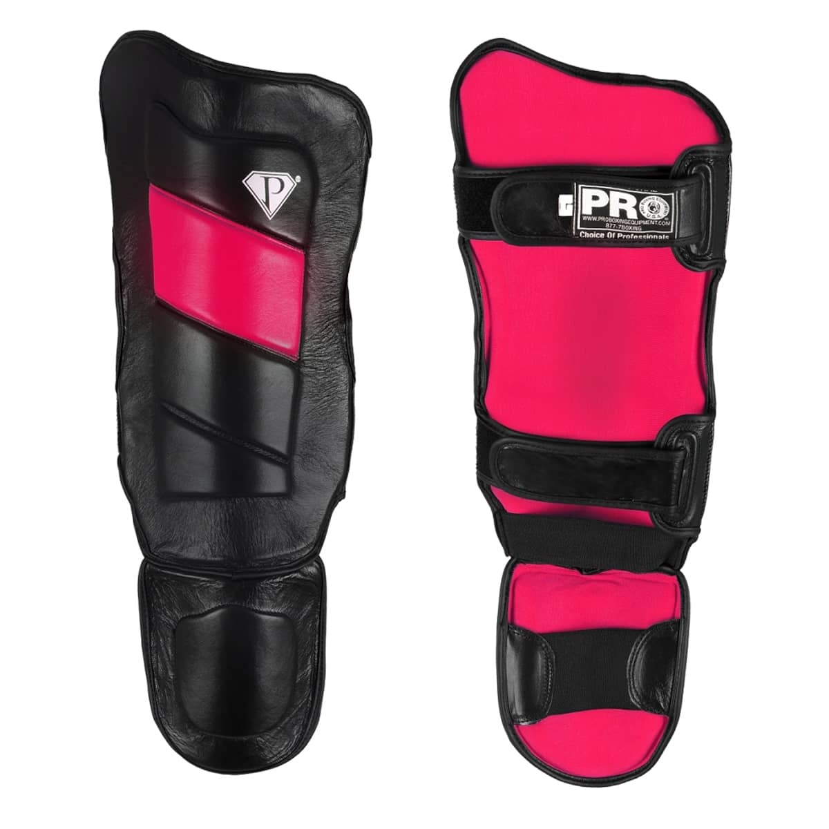 PROFESSIONAL MMA Shin guards Black Pink - Pro Boxing Store