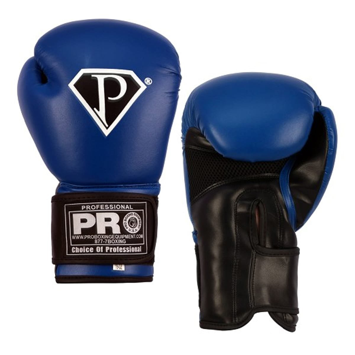 PRO Boxing Gloves Blue Black Deluxe Series - Pro Boxing Store