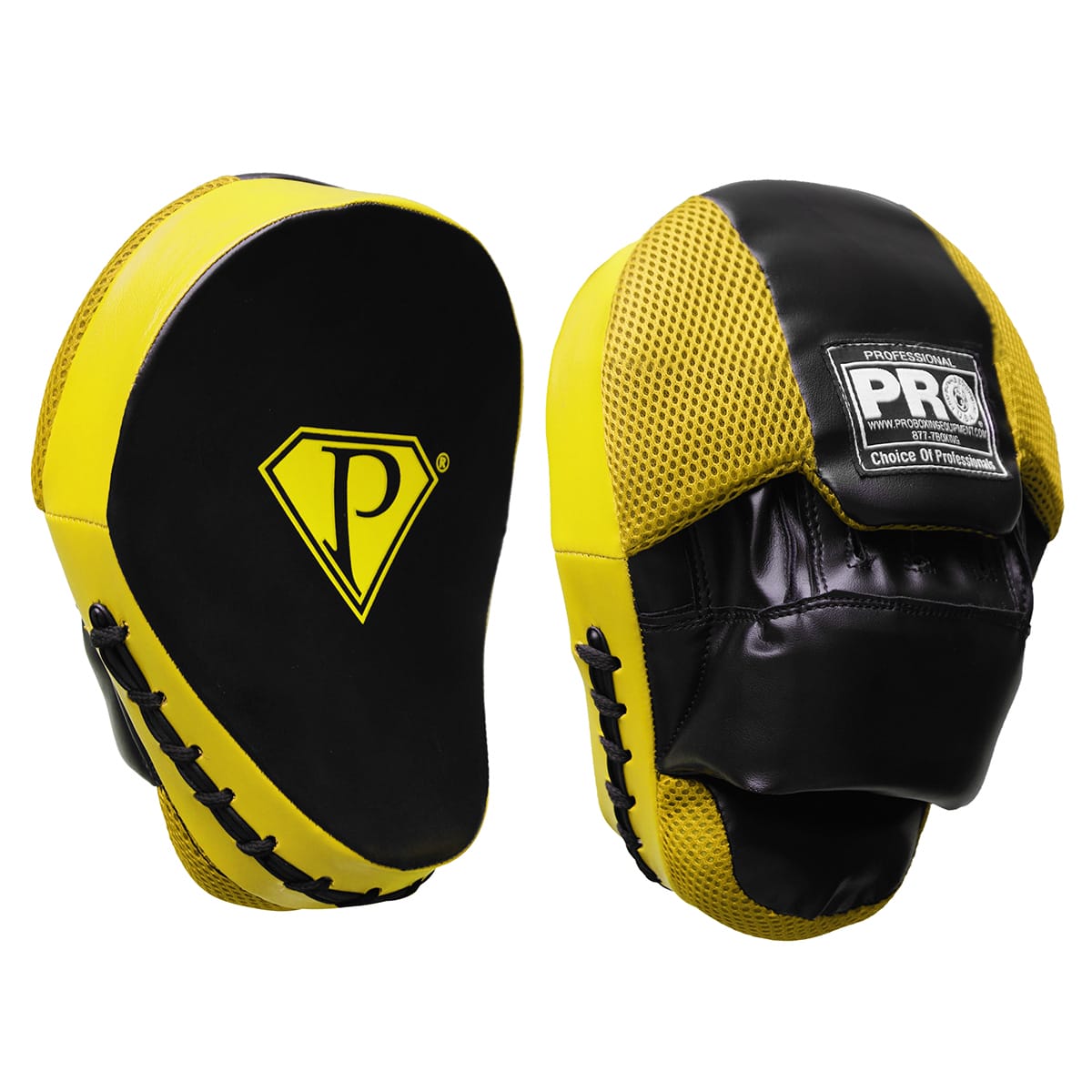 PRO Curve Focus Mitts Black/Yellow - Pro Boxing Store