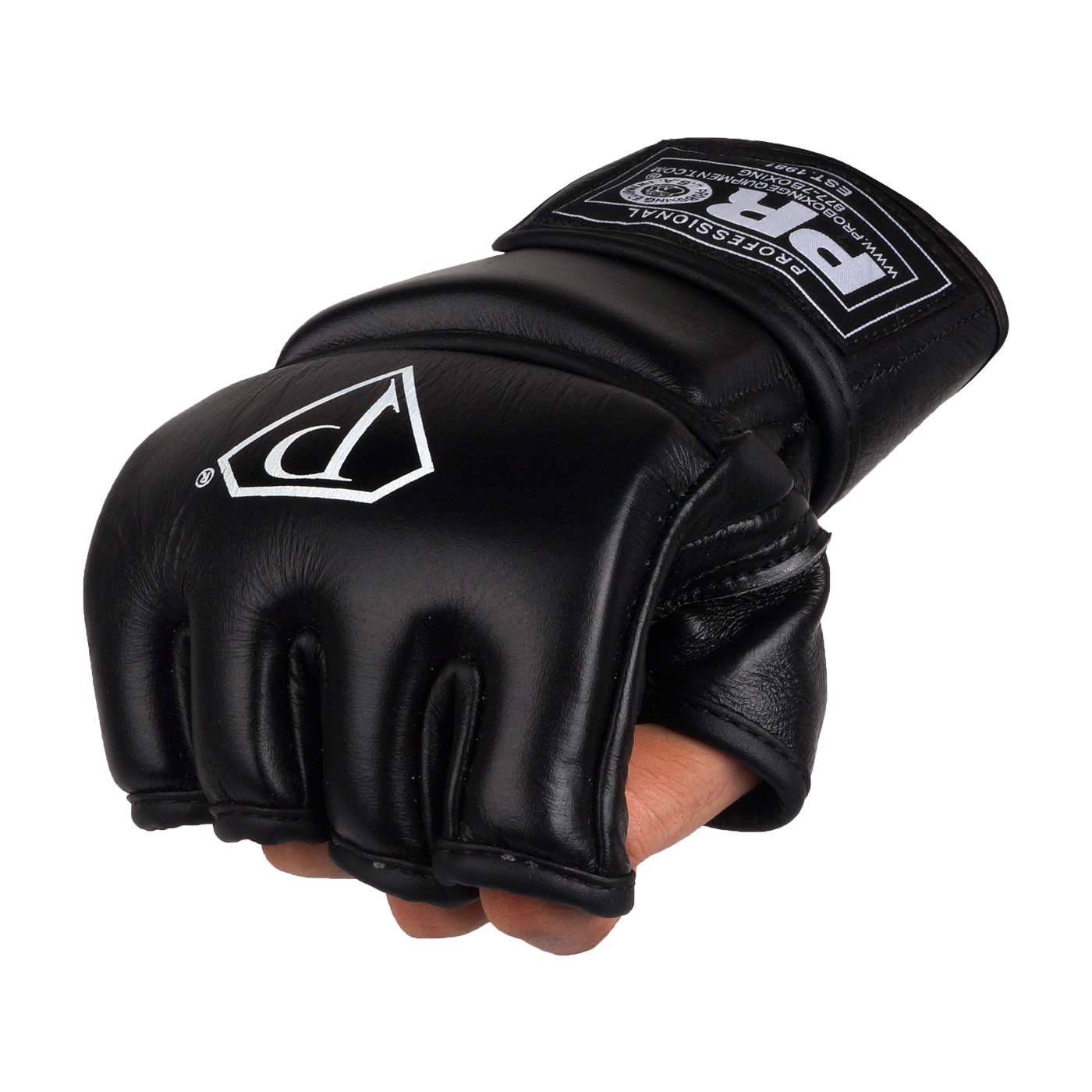 PRO MMA Leather Sparring Gloves - Black - Pro Boxing Store